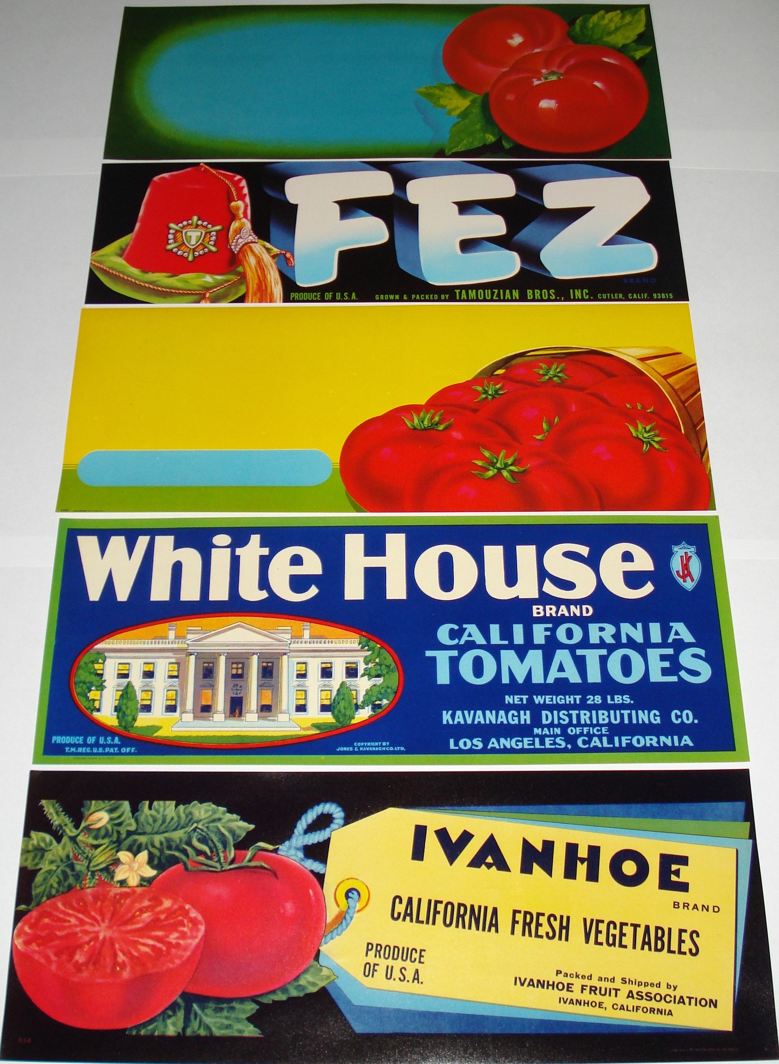 49 Old Vintage TOMATOE Crate Labels - Etsy