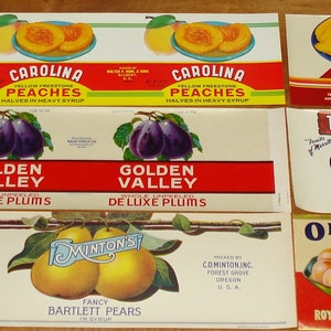 100 Old VINTAGE CAN LABELS All Different. - Etsy