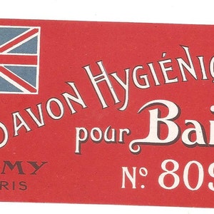 5 Old Vintage 1930's - French SOAP LABEL - Paris - Etsy