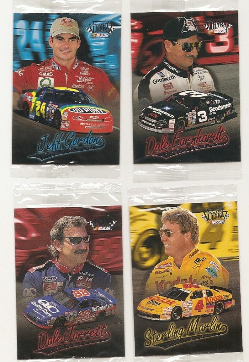 60 Vintage NASCAR TRADING CARDS | Etsy