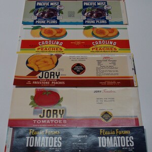 83 Old VINTAGE CAN LABELS - Etsy