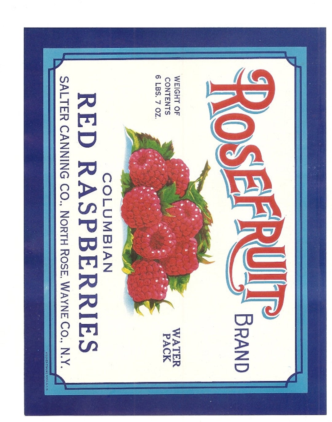 10 Different Old Large Vintage Fruit & VEGETABLE Can Labels the ...