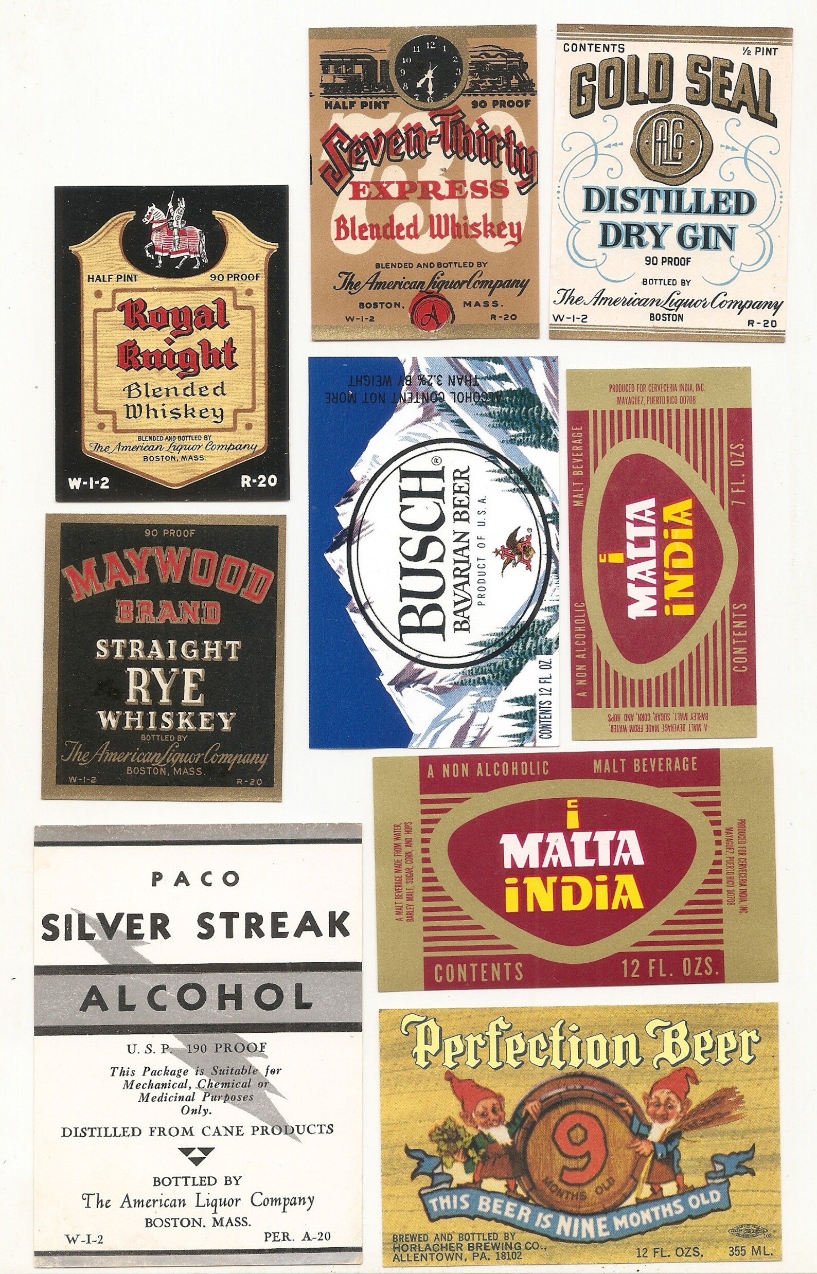 45 Old VINTAGE Whiskey/beer/liquor Labels Etc... - Etsy
