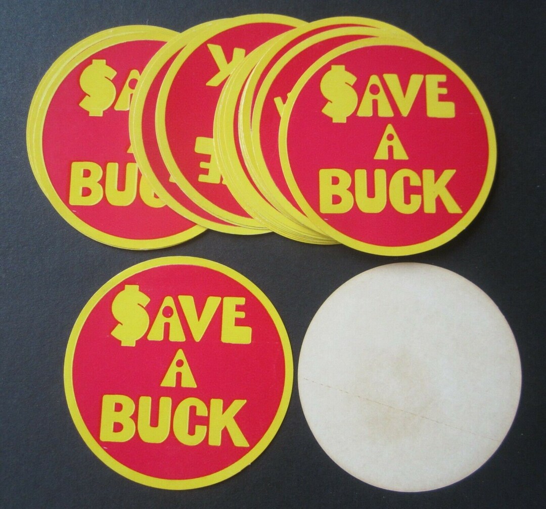 25 Old Vintage C.1960's - SAVE A BUCK - Grocery / Liquor Store ...