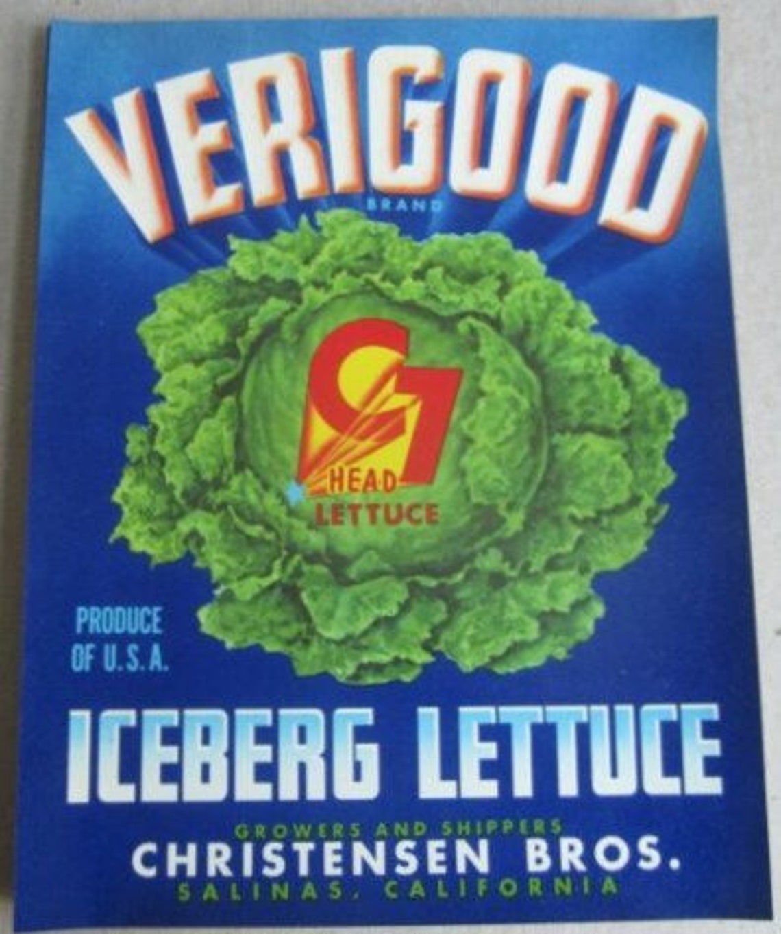 10 Different Old Vegetable Crate Labels El Centro Caholtville - Etsy