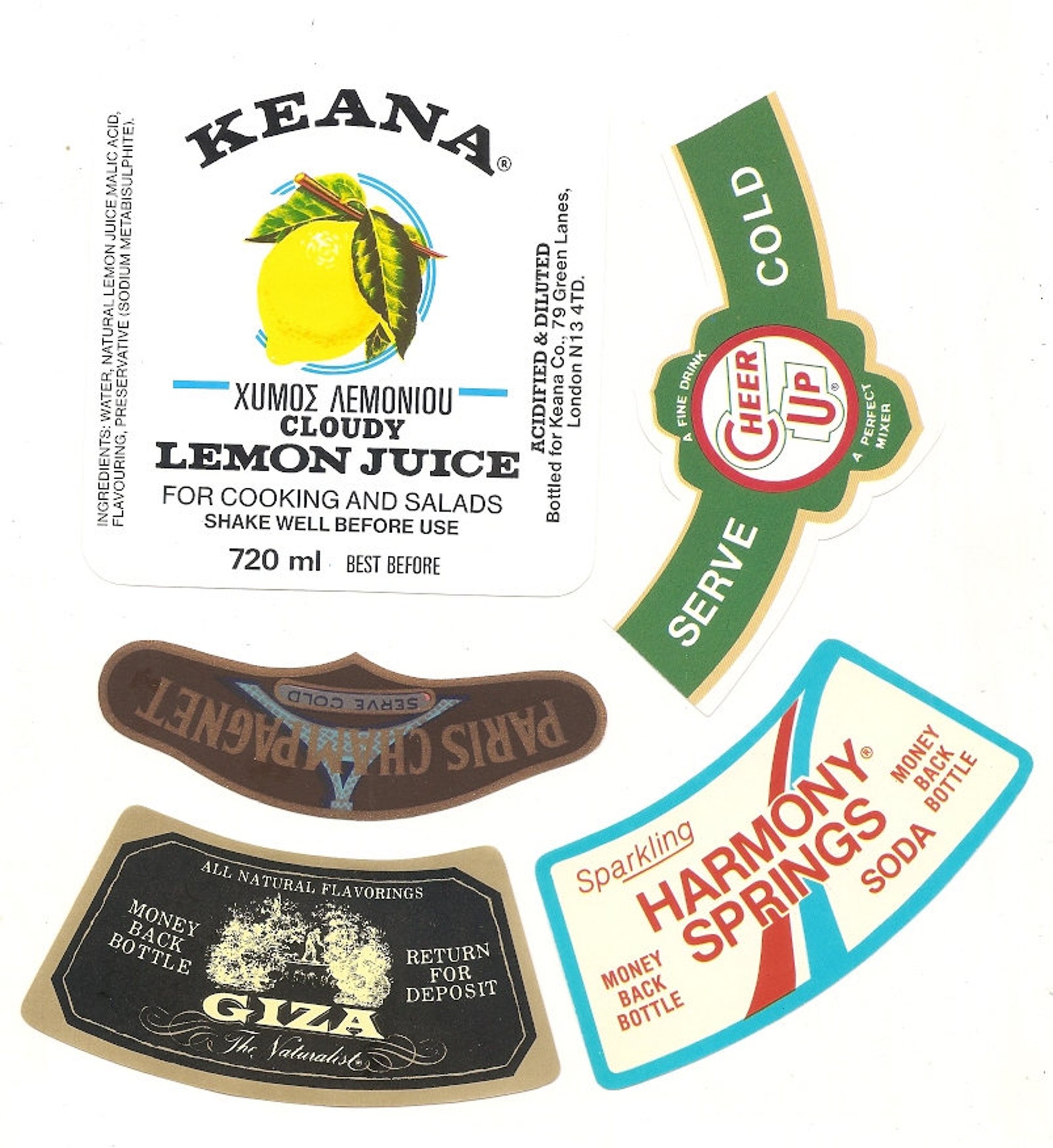 23 Old Vintage SODA / JUICE LABELS Etc - Etsy