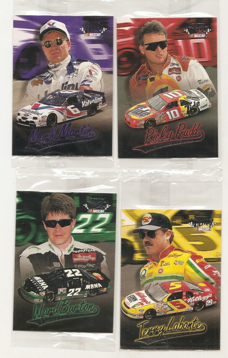 60 Vintage NASCAR TRADING CARDS - Etsy
