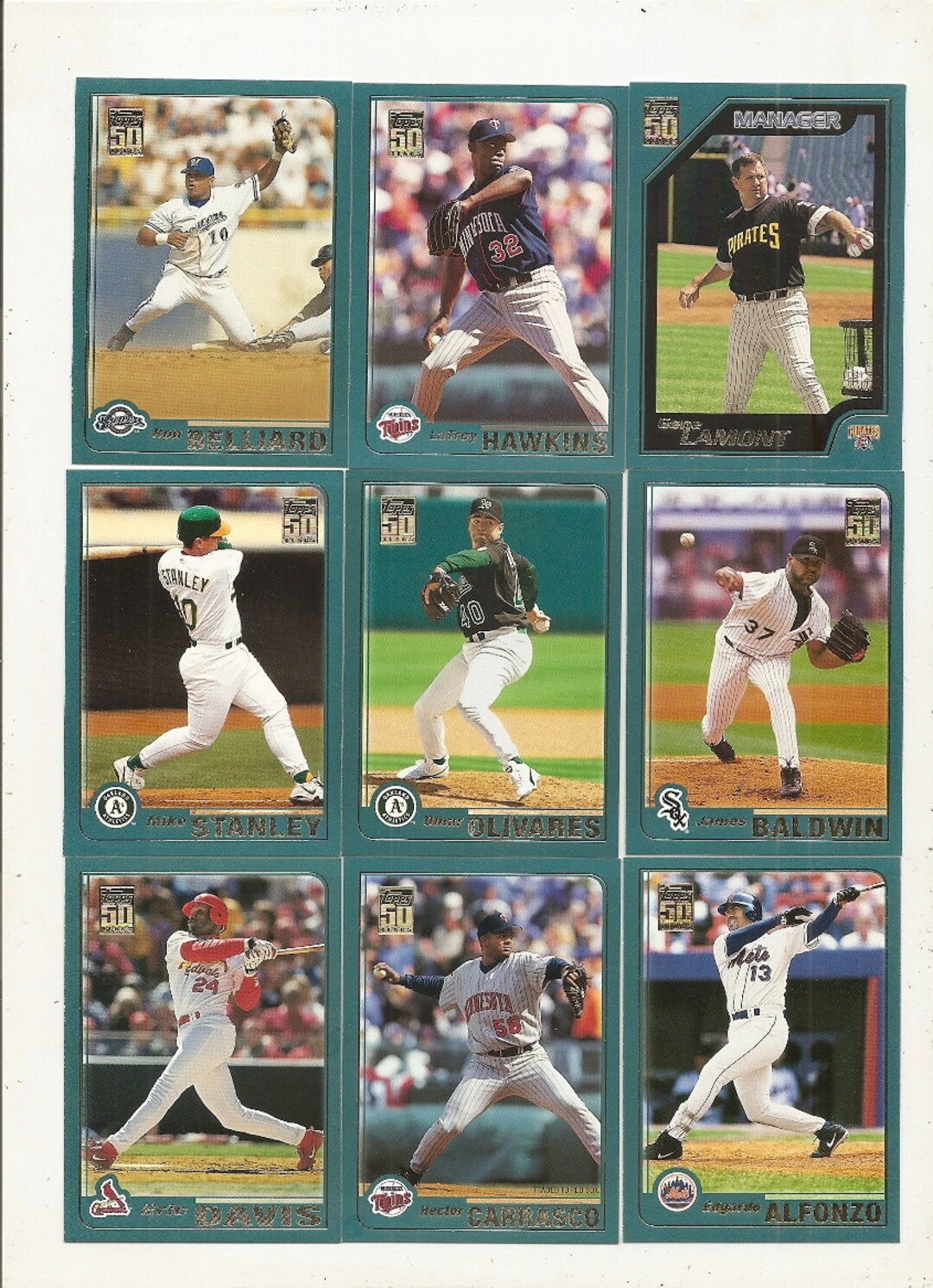 26 Old Vintage TOPPS 50 YEARS BASEBALL Picture Cards - Etsy