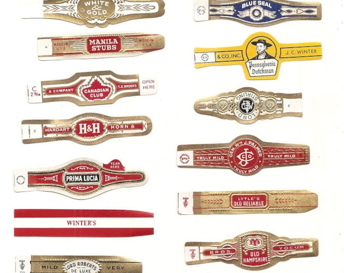 210 CIGAR BAND Labels new Old Stock Cigar Bands - Etsy