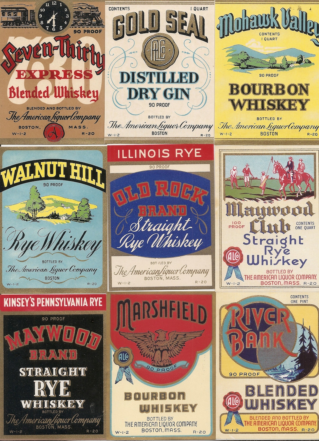 56 Old Vintage WHISKEY/ BEER Labels Etc. - Etsy