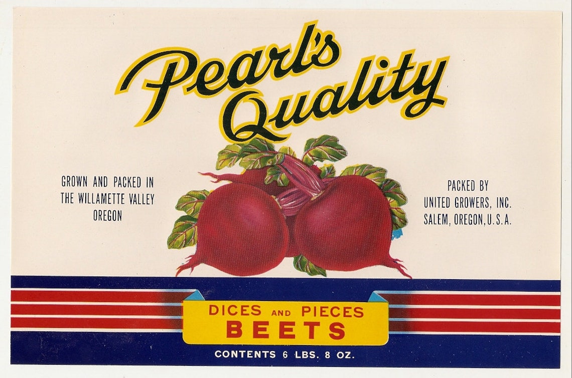 10 Old Large Vintage Fruit & VEGETABLE Can Labels - Etsy