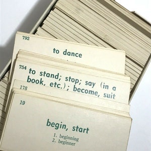 VIS-ED Foreign Language Vocabulary Cards for the Language Student ...
