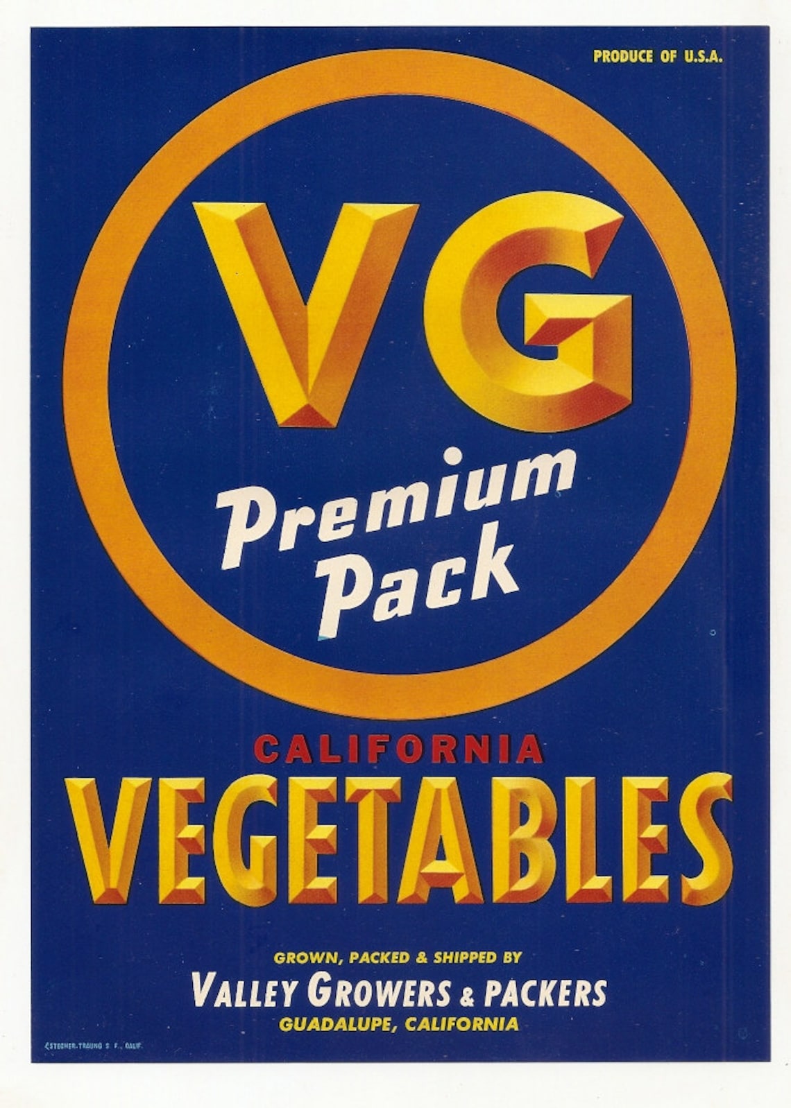 10 Different Old Vegetable Crate Labels Guadalupe Ca Salinas - Etsy