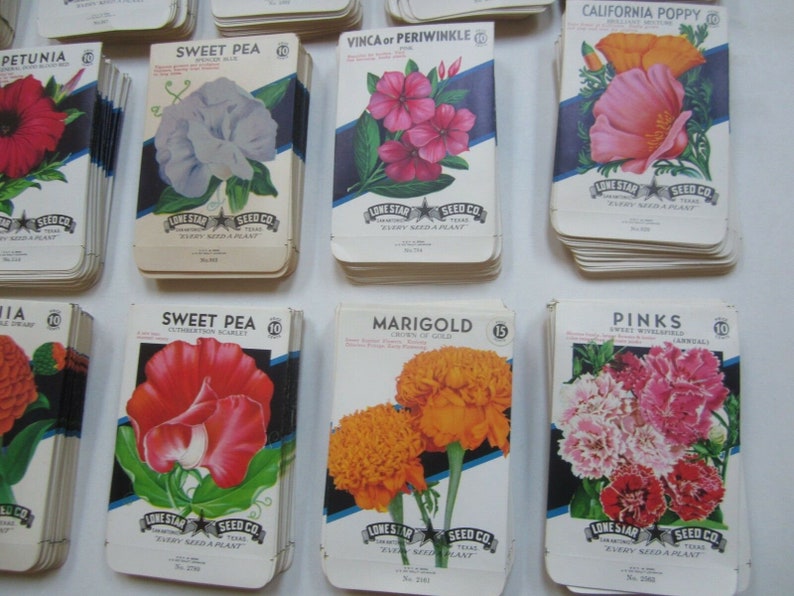 57 Old 1940's-50's Etc...- Flower Seed Packets - CALENDULA , Sunflower ...