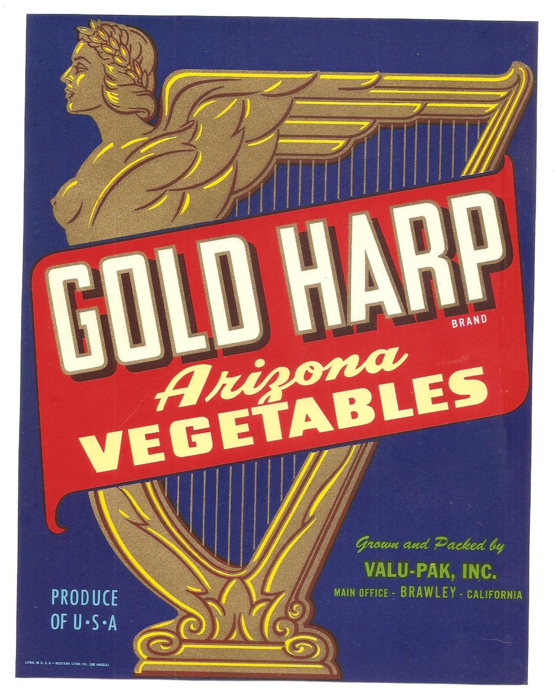10 Different Old Vegetable Crate Labels Green , Gold HARP , CARL Joseph ...