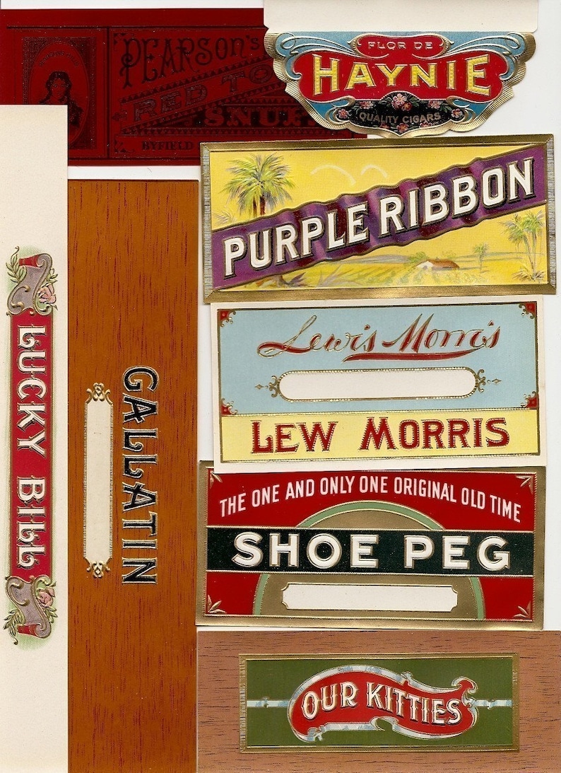 42 1920s Different Unused CIGAR BOX Labels TOBACCO - Etsy