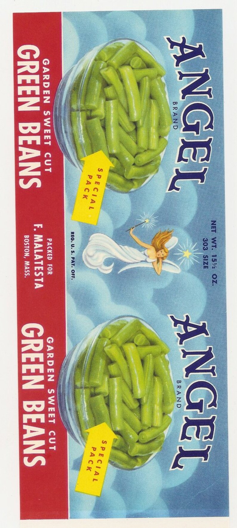 9 Different ANGEL Brand Labels BOSTON Everett Mass. Tomatoes | Etsy