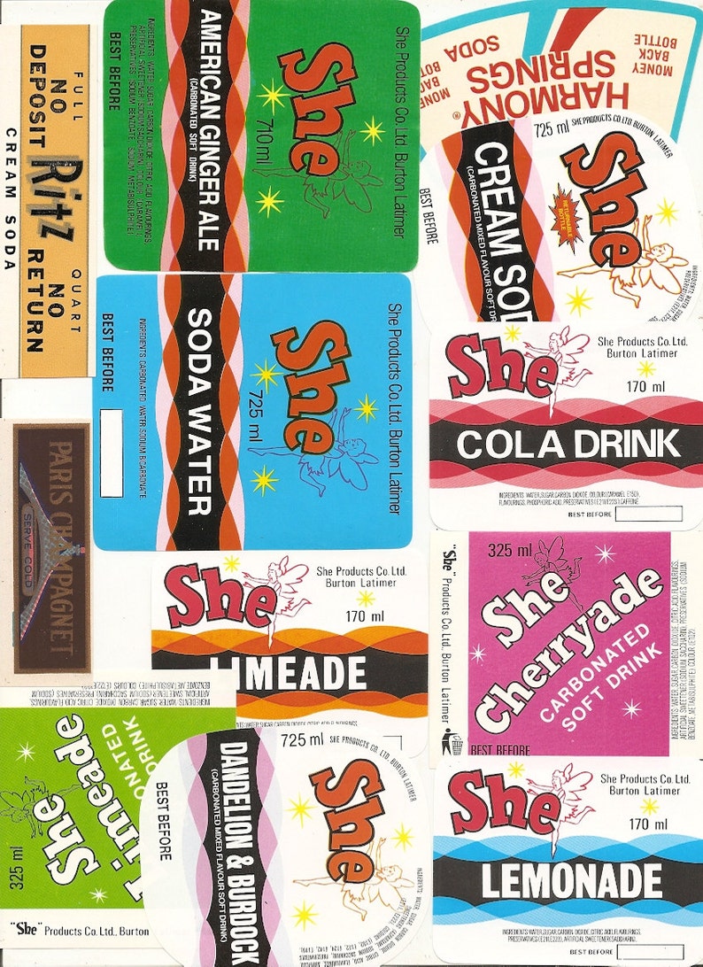 150 Old Vintage SODA, BEVERAGE LABELS Etc.. - Etsy