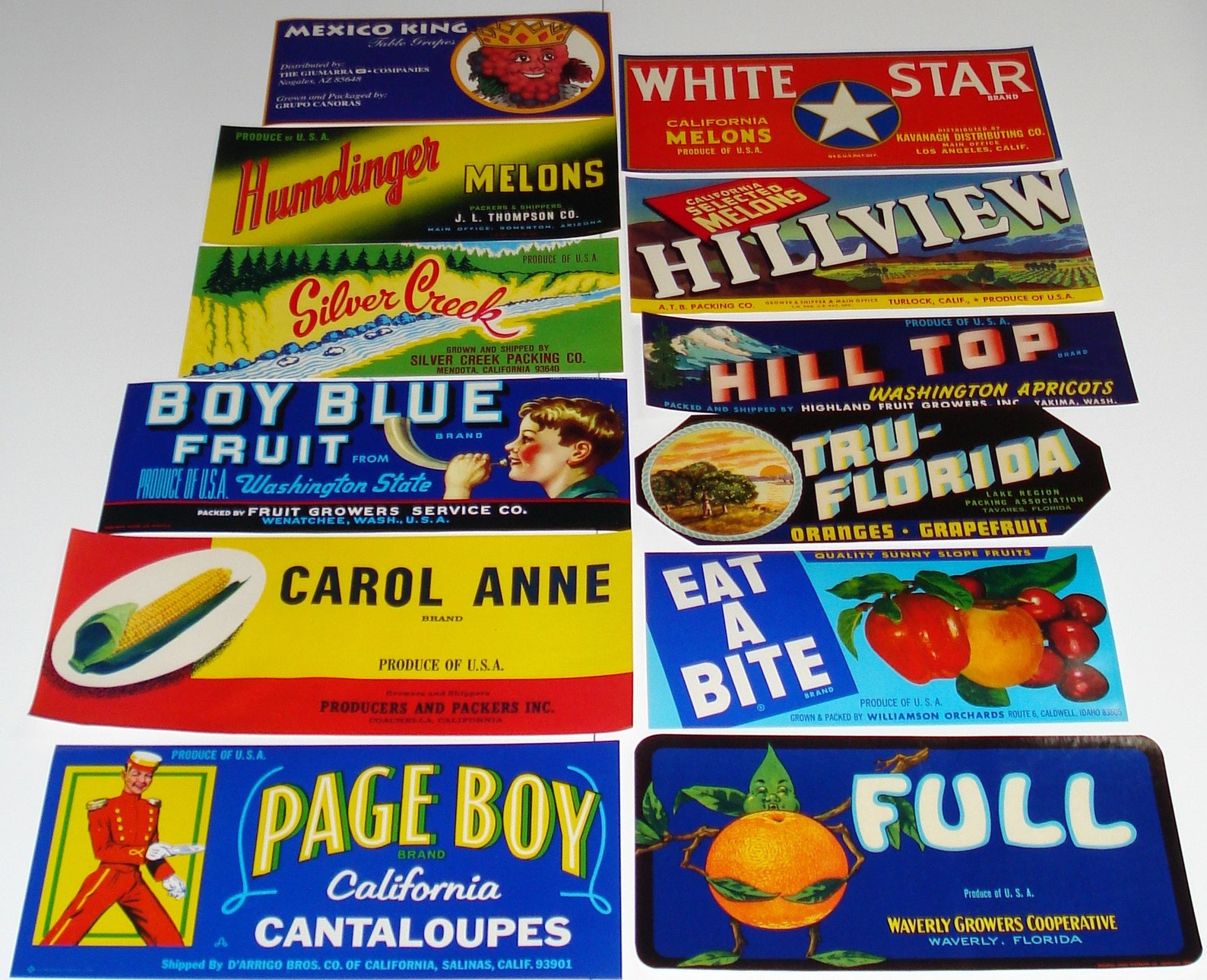 100 Old Vintage FRUIT / Vegetables Produce CRATE LABELS | Etsy