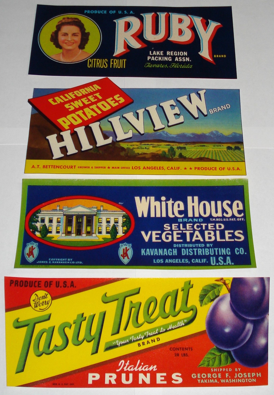 56 Old VINTAGE FRUIT & VEGETABLE Crate Labels - Etsy