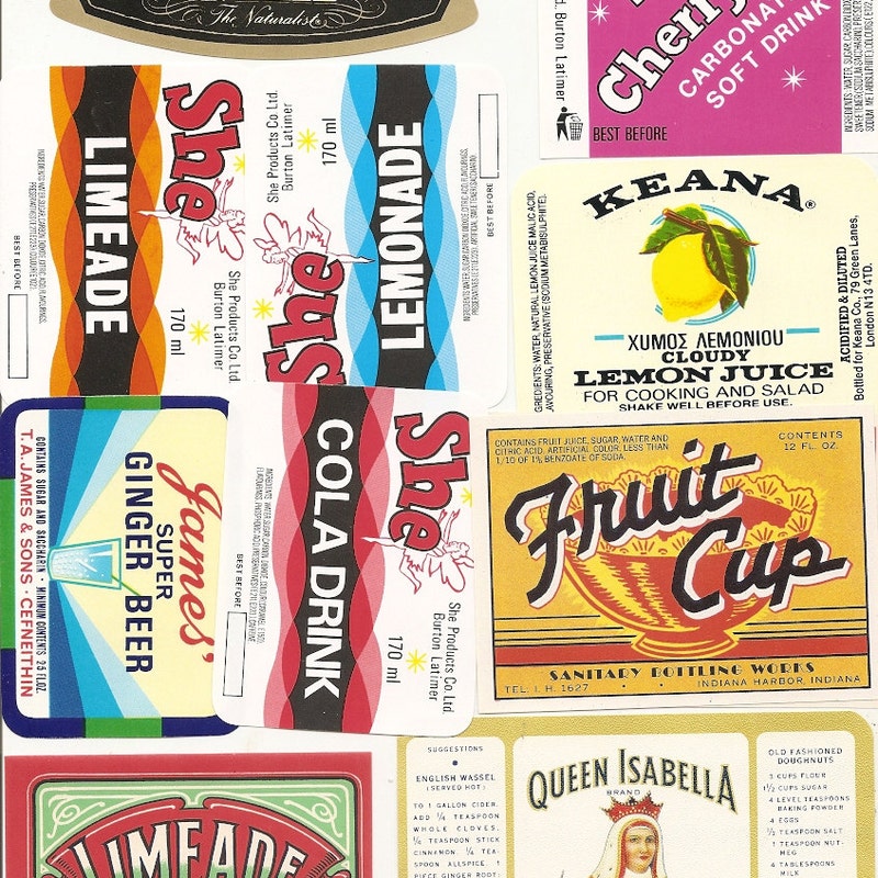 Vintage Soda Labels - Etsy