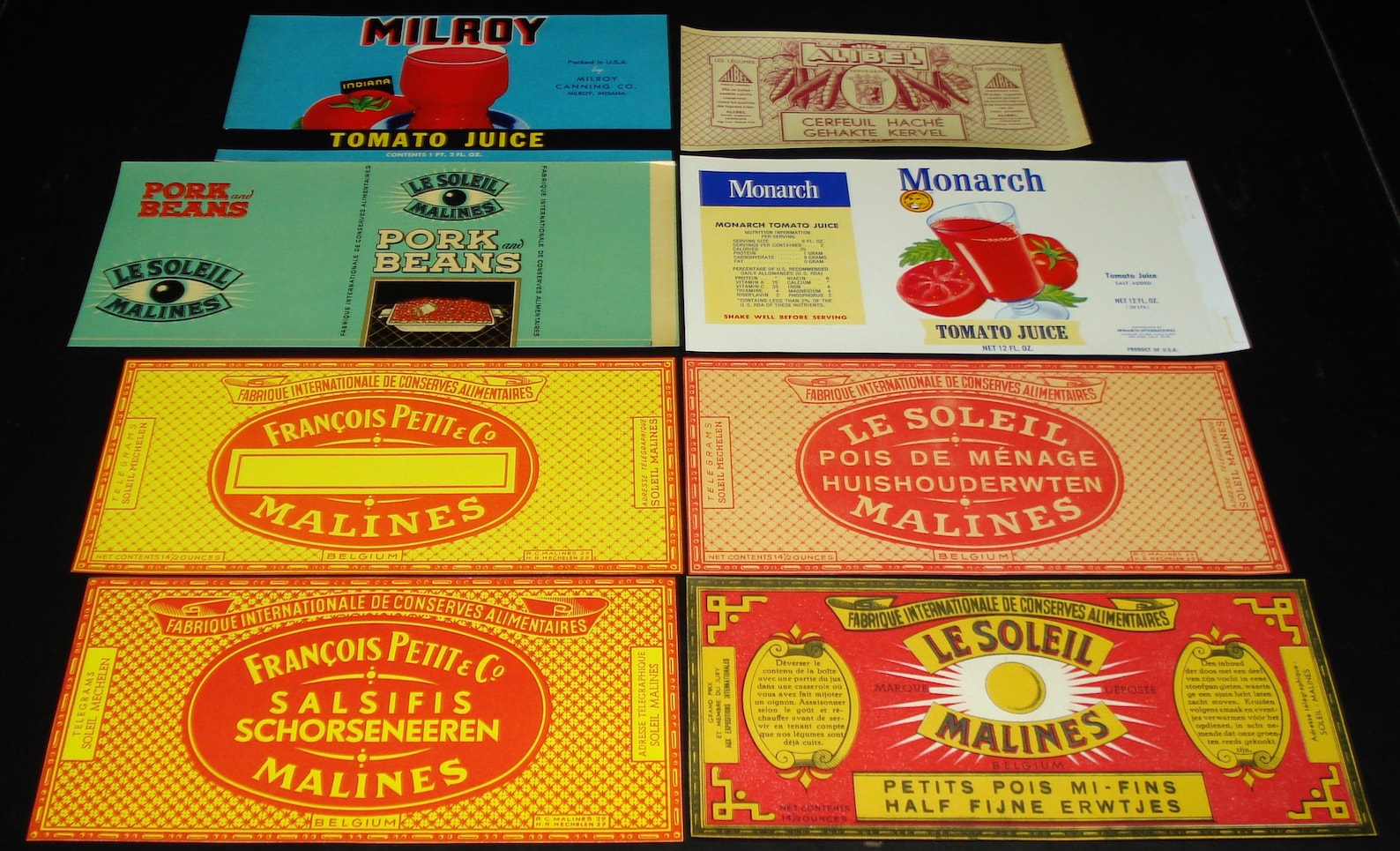 90 Old VINTAGE CAN LABELS All Different - Etsy