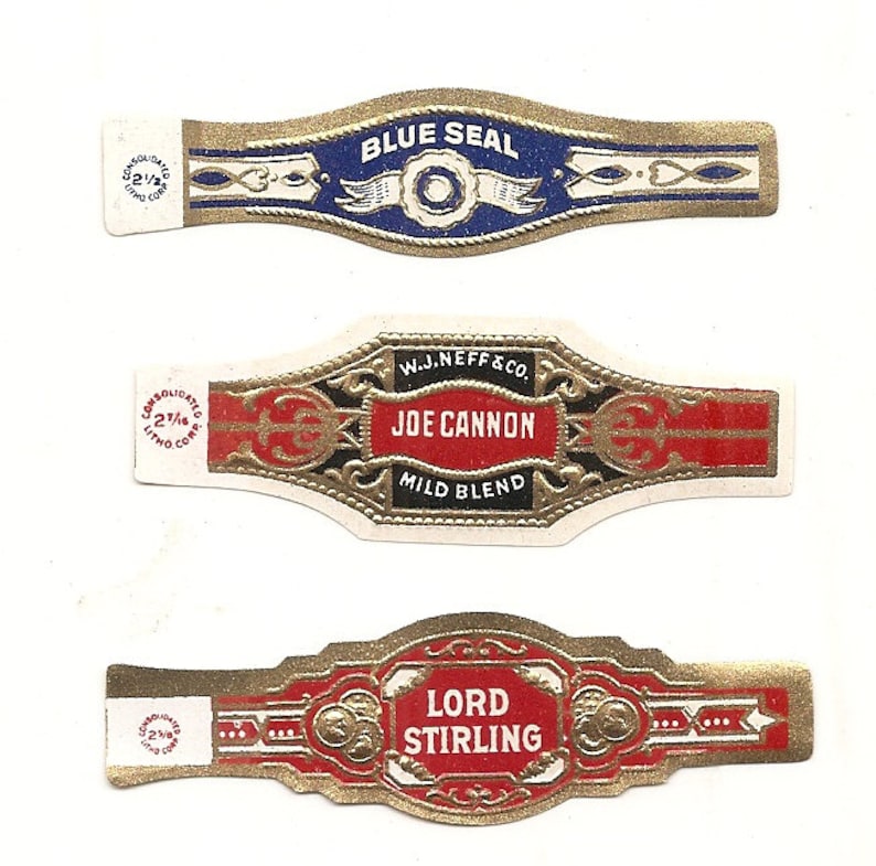 120 CIGAR BAND Labels new Old Stock Cigar Bands - Etsy