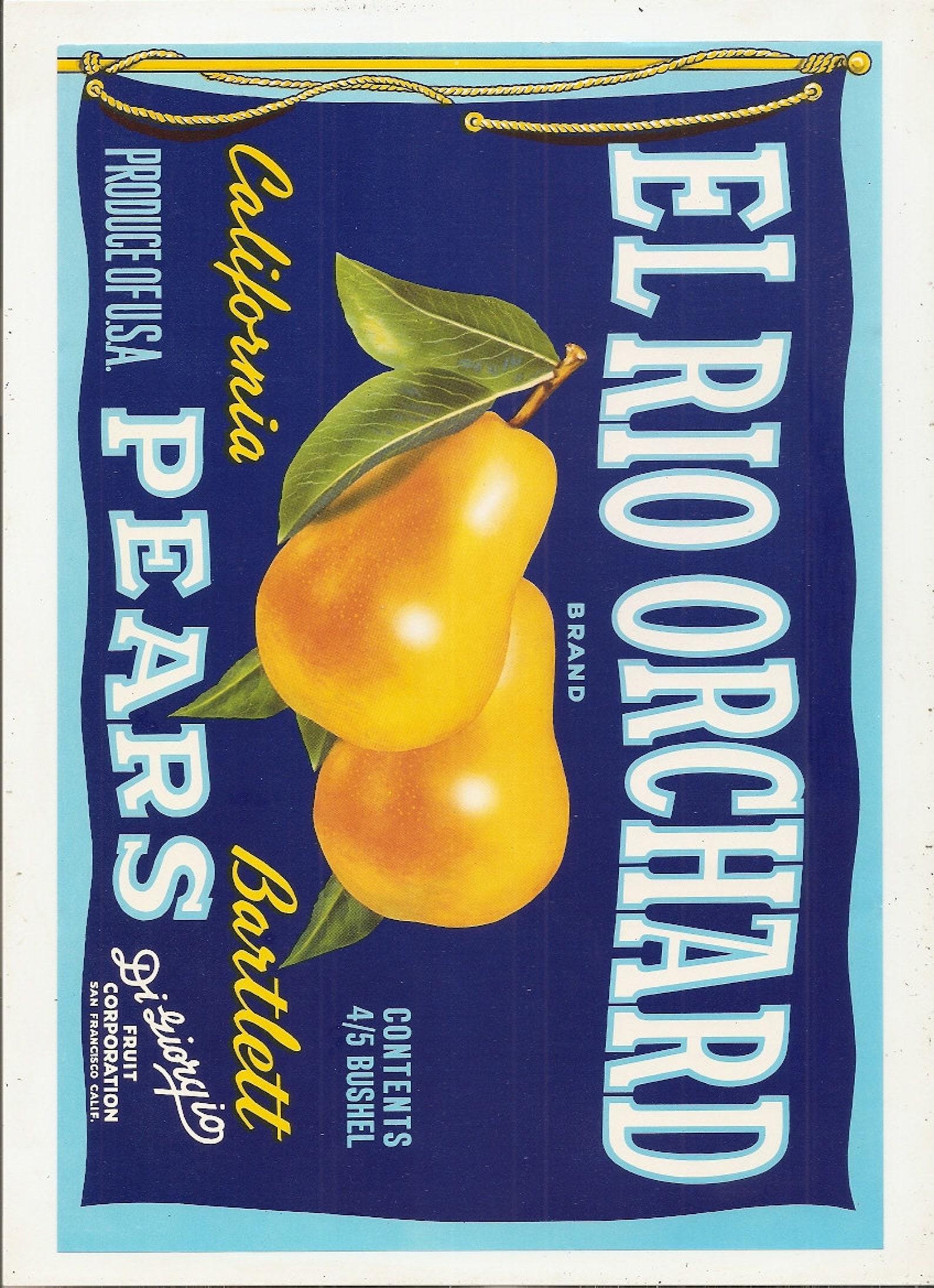 10 Old Different Vintage PEARS Fruit Crate Labels | Etsy