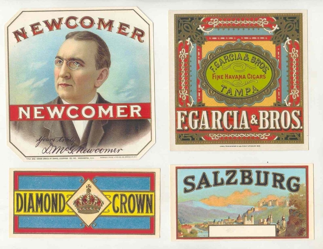26 1920s Plus Different EMBOSSED Plus UNUSED Cigar Box LABELS. - Etsy