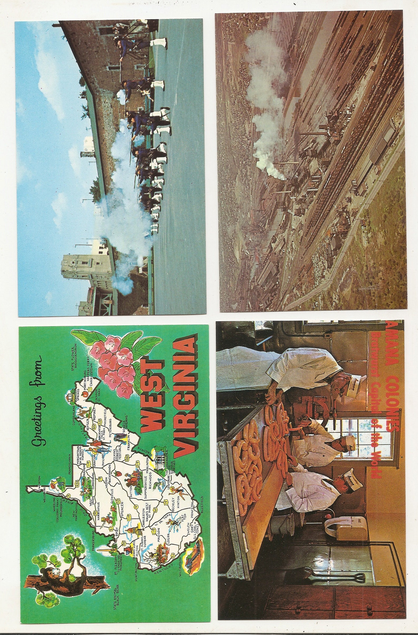 38 Vintage POSTCARDS Old 1970s TRAINS , Iowa,missouri,west Virginia ...