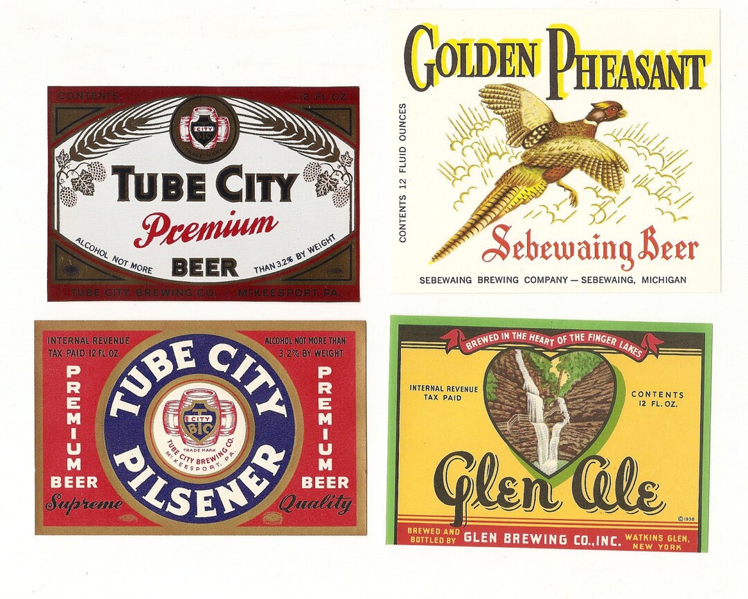 20 Different Old 1930's Plus OLD BEER LABELS - Etsy