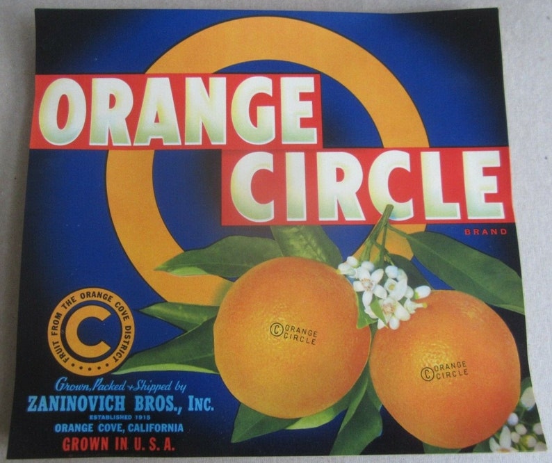 10 Old Vintage Lemons Orange CITRUS Fruit CRATE LABELS - Etsy