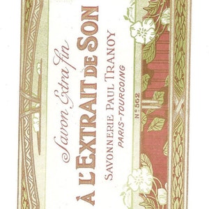 5 Old Vintage 1930's - French SOAP LABEL - Paris - Etsy