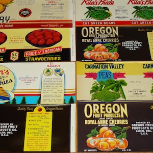 100 Old VINTAGE CAN LABELS All Different. - Etsy