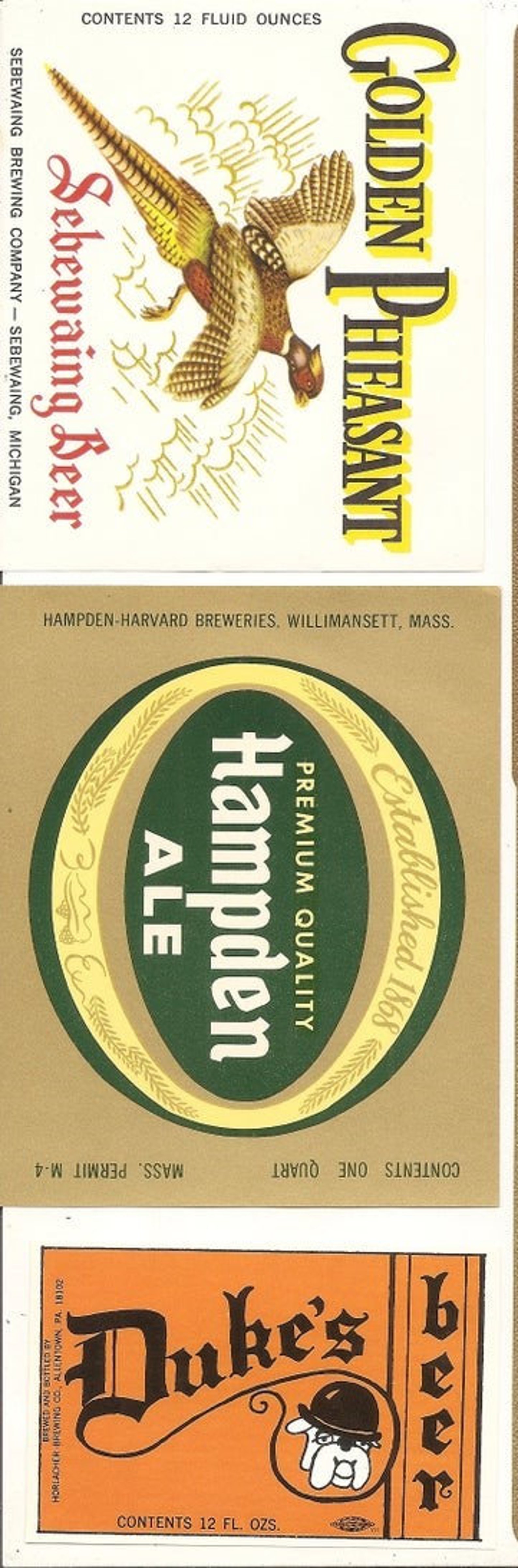 28 Old VINTAGE BEER Labels | Etsy