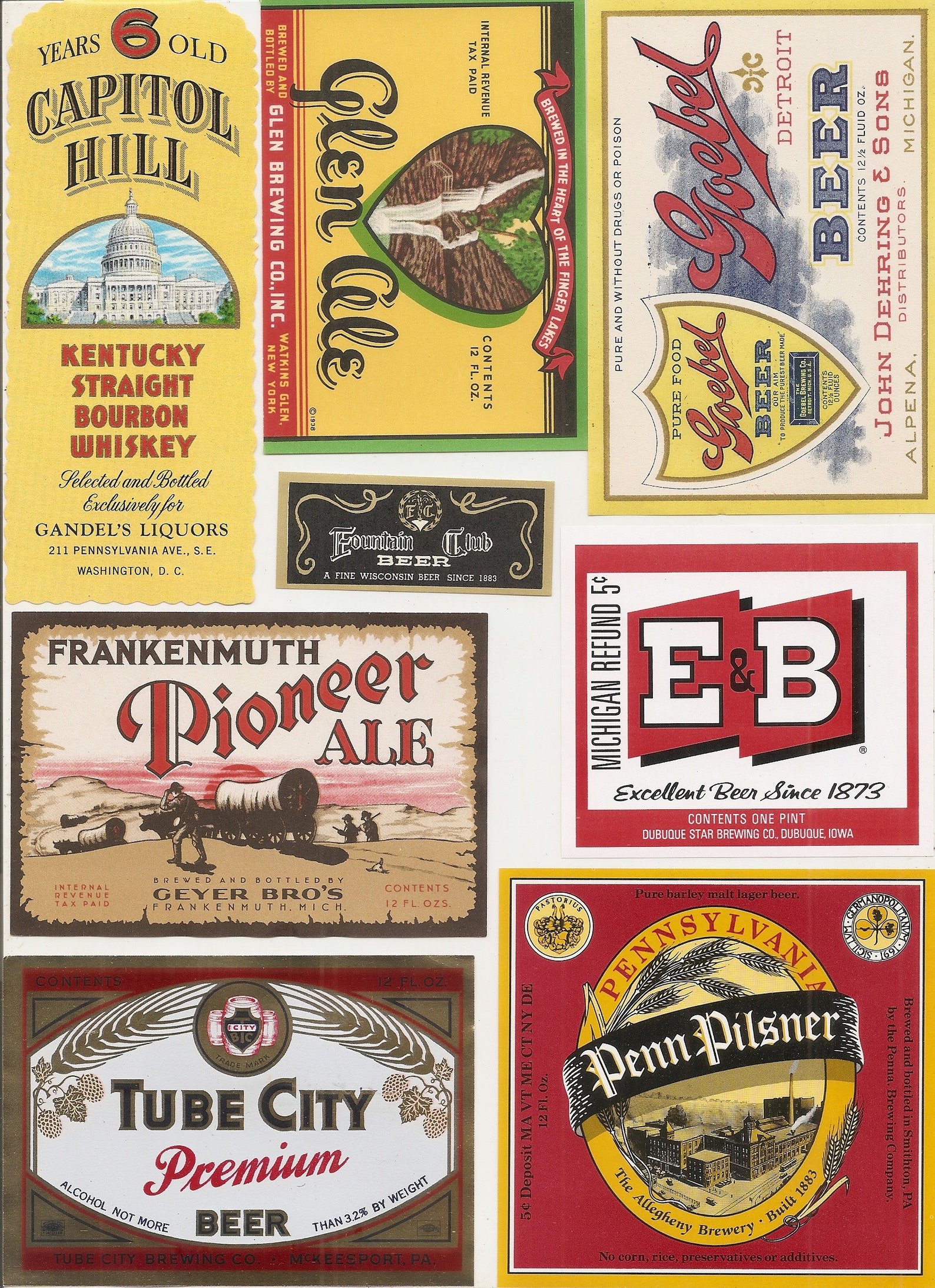 58 Old Vintage Beer WHISKEY & Gin BOTTLE LABELS Etc... - Etsy