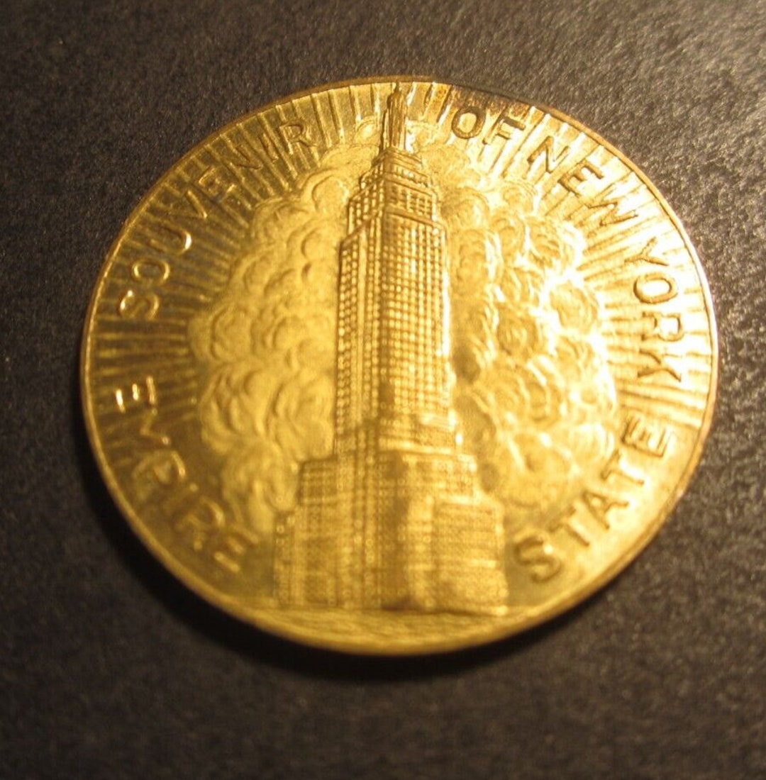 Old Vintage Souvenir Token / Coin EMPIRE STATE BUILDING New York State ...