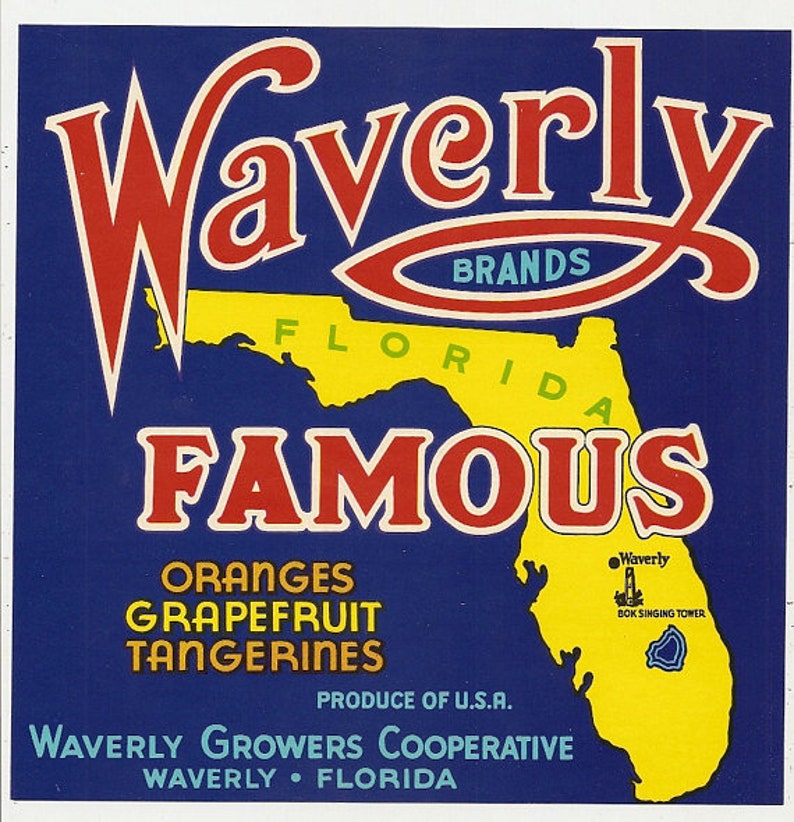 12 Old Vintage CITRUS CRATE LABELS | Etsy