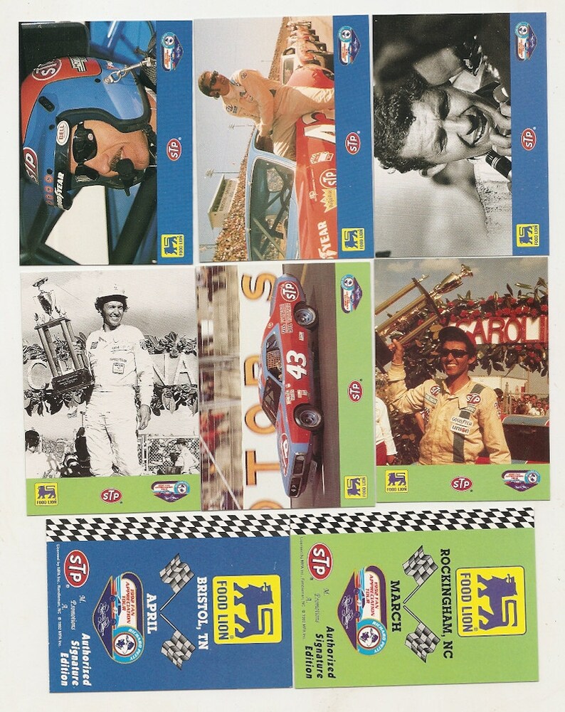 64 Vintage NASCAR TRADING CARDS | Etsy
