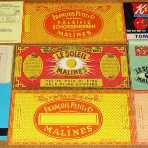 100 Old VINTAGE CAN LABELS All Different. - Etsy