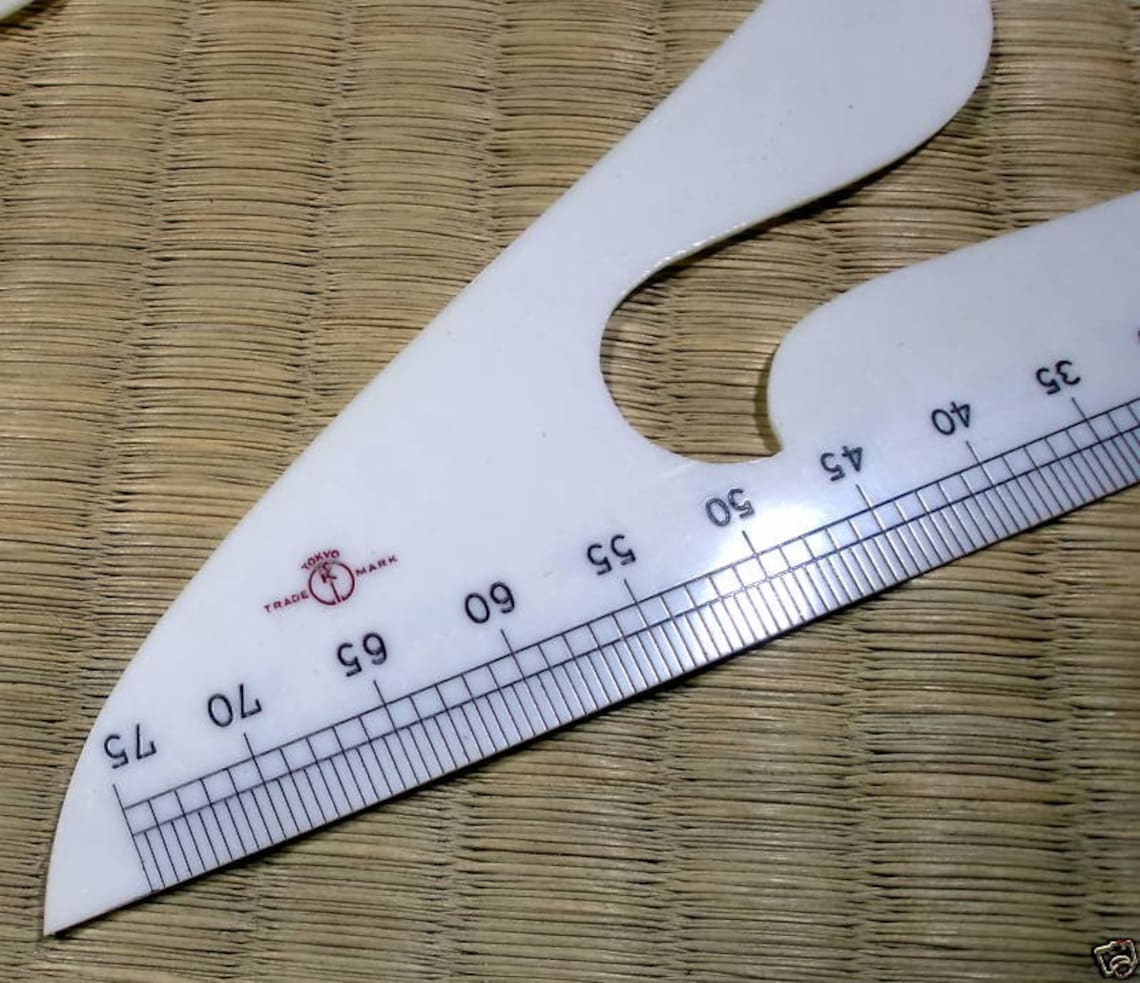 Vintage Japanese Plastic Triangle Ruler Dressmaking | Etsy