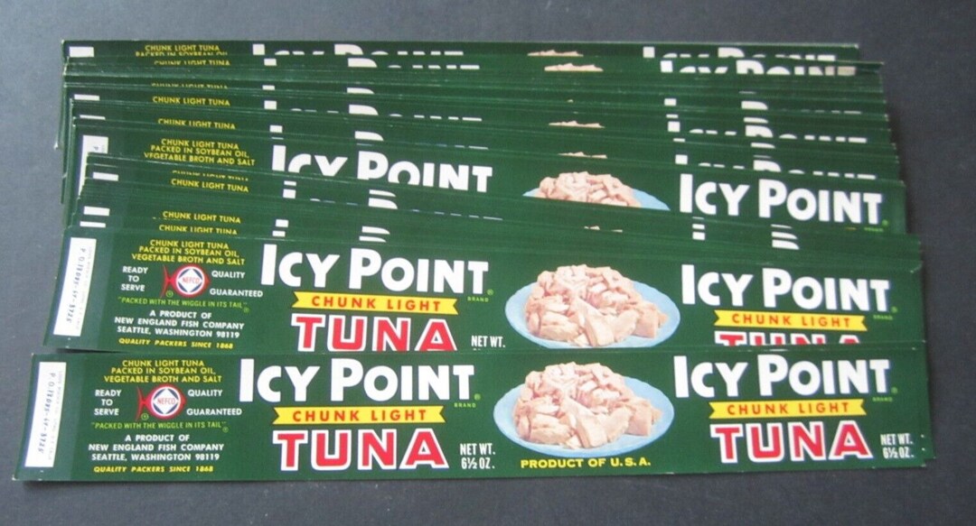 50 Old Vintage ICY POINT Tuna Can LABELS Seattle Wash. - Etsy