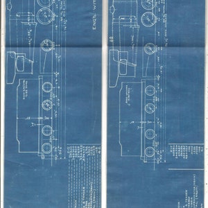 10 Old 1924 Phil. & READING RAILWAY - LOCOMOTIVE Blueprint Drawings - Etsy