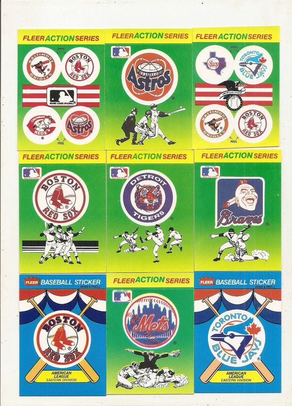 Fleer Team Logo Stickers