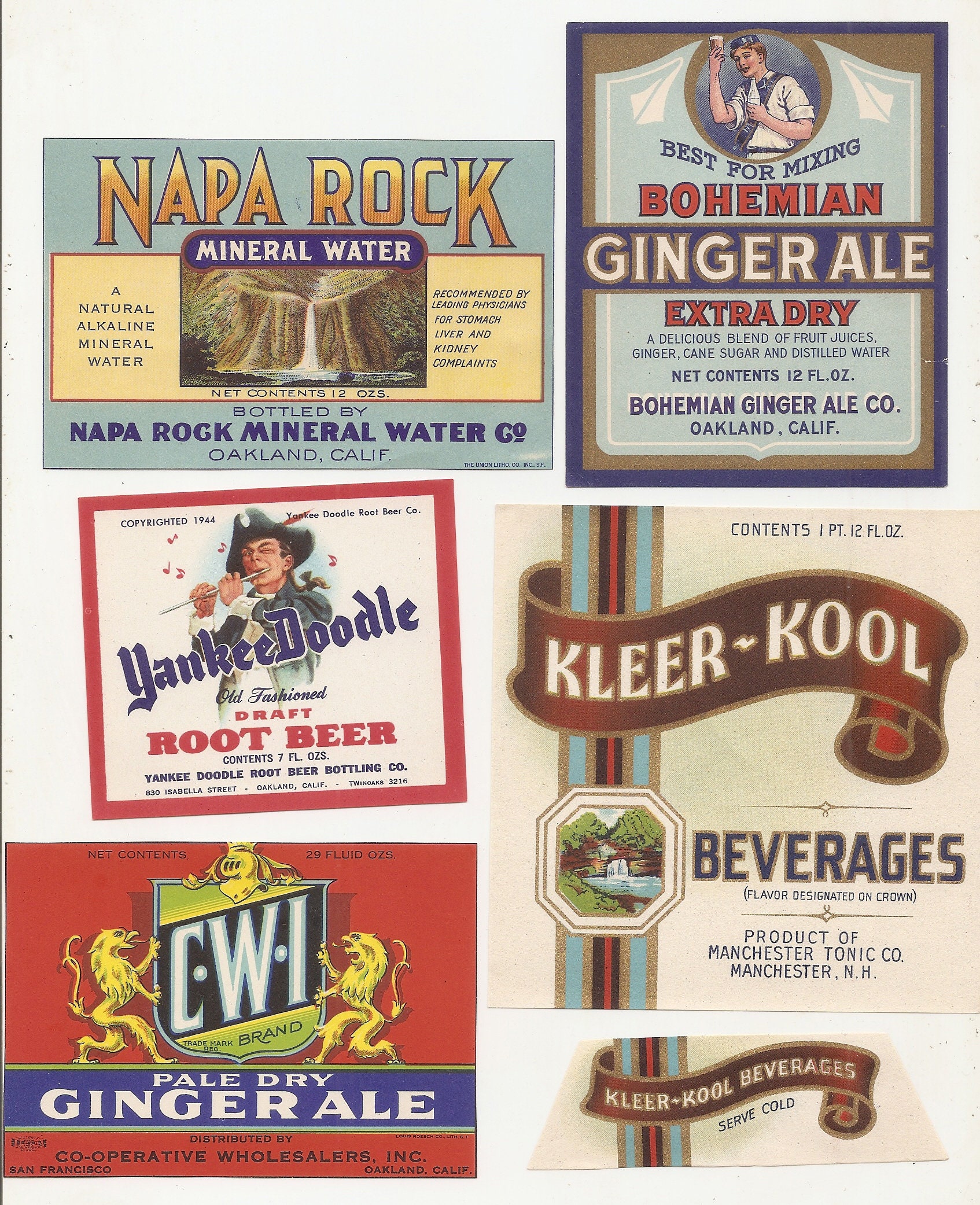 59 Old Vintage Soda Juice Etc.. Labels Pepper Up She | Etsy