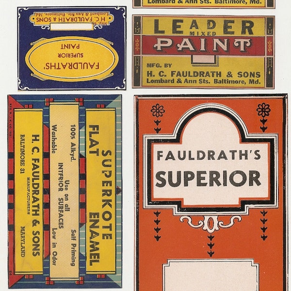 Paint Can Label - Etsy