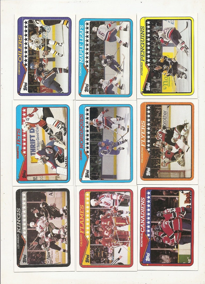 135 Old Vintage 1990 TOPPS Company Hockey Picture Cards - Etsy