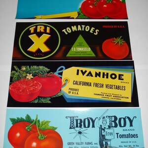 97 Old Vintage TOMATOE Crate Labels Los Angeles, California,san ...