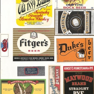 46 Old Vintage Whiskey/gin/rye/beer/liquor Labels Etc... - Etsy