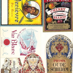 106 Vintage Old 1930's Plus European WINE and LIQUOR LABELS. - Etsy
